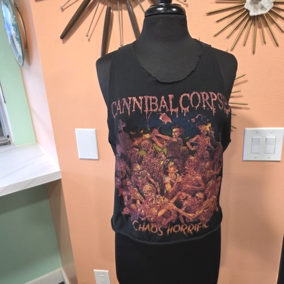 Cannibal Corpse | Tops | Cannibal Corpse M Custom Cut Tank Black Scary Graphic Metal Band Top ...